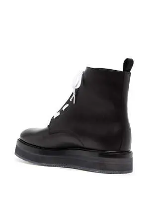 NICOLAS ANDREAS TARALIS Leather Lace-up Ankle Boots