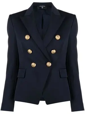 Balmain Double-breasted Blazer - Blue