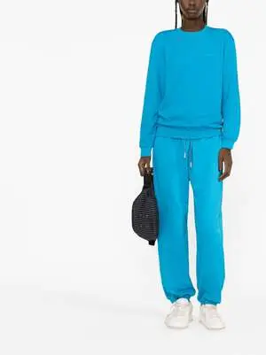 Off-White Diag-stripe Print Sweatshirt - Blue