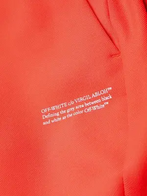 Off-White Split-hem Flared Trousers - Red