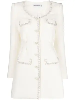 SELF-PORTRAIT Embellished Blazer Dress