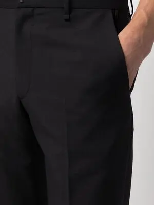 Givenchy Tailored Wool-mohair Blend Trousers - Black