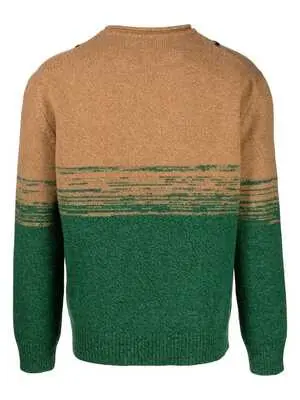 Pringle Of Scotland Argyle-knit Crew-neck Jumper - Brown