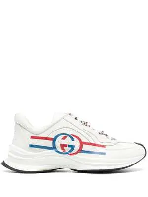 Gucci Run Leather Sneakers - White