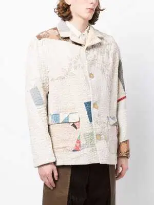 By Walid Noah Patchwork Jacket - Neutrals