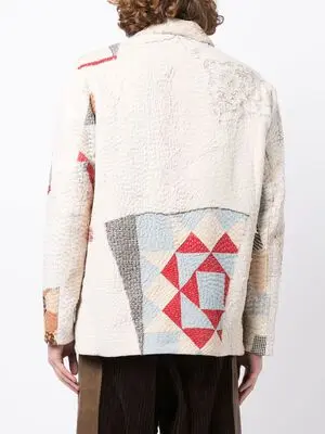 By Walid Noah Patchwork Jacket - Neutrals