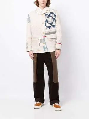 By Walid Patchwork Jacket - White