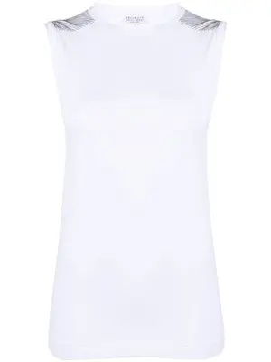 Brunello Cucinelli Sleeveless Crew-neck Top