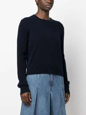 LISA YANG Ribbed-knit Cashmere Jumper - Blue