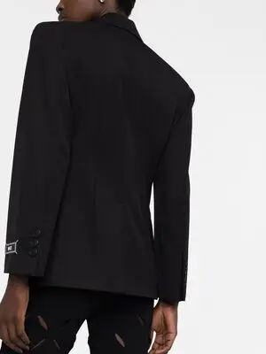 Versace Single-breasted Wool Blazer - Black