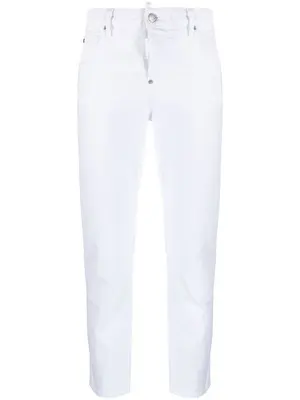 Dsquared2 Cropped Denim Jeans - White