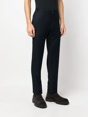 Canali Tailored Wool Trousers - Blue