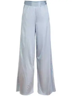 FLEUR DU MAL Rhinestone-embellished Trousers - Blue