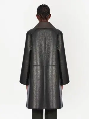 FERRAGAMO Textured Nappa-leather Coat