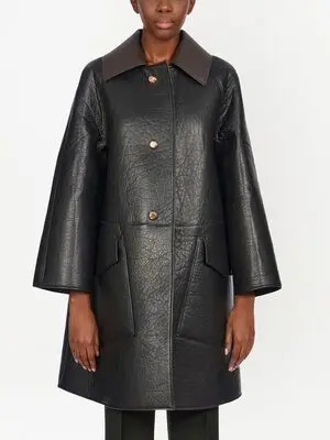 FERRAGAMO Textured Nappa-leather Coat