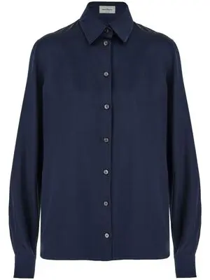 FERRAGAMO Satin Button-up Shirt