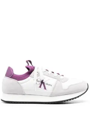 Calvin Klein Side Logo-print Low-top Sneakers - White