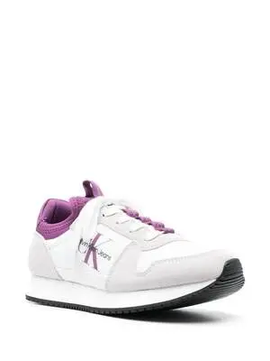 Calvin Klein Side Logo-print Low-top Sneakers - White
