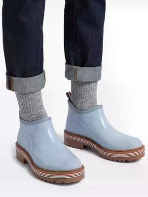 Thom Browne Stripe-trim Ankle Boots - Blue