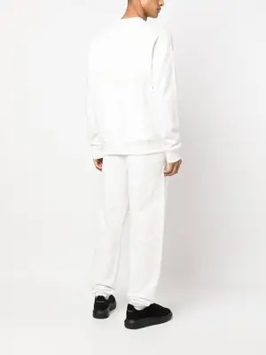 DIESEL® S-rob-megoval Cotton Sweatshirt - White