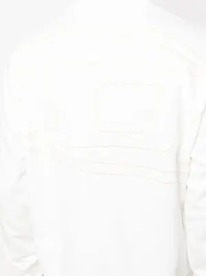 DIESEL® S-rob-megoval Cotton Sweatshirt - White