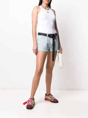 Off-White Puzzle Denim Shorts
