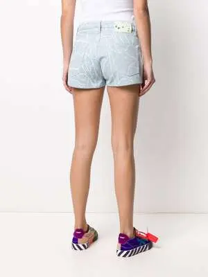 Off-White Puzzle Denim Shorts