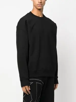 DIESEL® S-rob-megoval Cotton Sweatshirt - Black