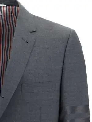 Thom Browne 4-bar Stripe Blazer - Grey
