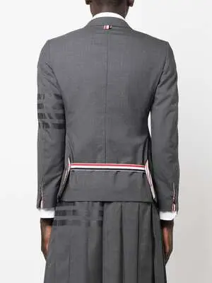 Thom Browne 4-bar Stripe Blazer - Grey