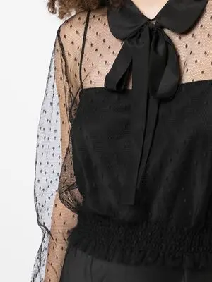 Red Valentino Polka Dot Blouse