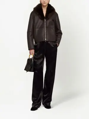 JIL SANDER Satin-finish Trousers