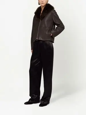 JIL SANDER Satin-finish Trousers