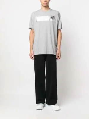 PLEIN SPORT Debossed-logo Short-sleeved T-shirt - Grey