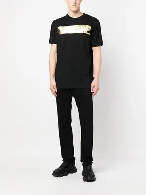 PLEIN SPORT Logo-print Short-sleeved T-shirt - Black