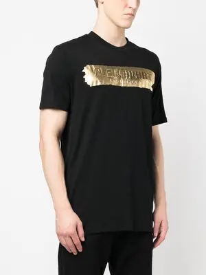 PLEIN SPORT Logo-print Short-sleeved T-shirt - Black
