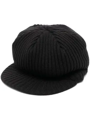 Undercover Ribbed-knit Bakerboy Cap