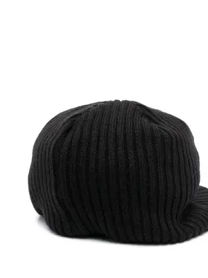 Undercover Ribbed-knit Bakerboy Cap