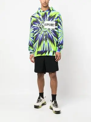 PLEIN SPORT Tie-dye Pullover Hoodie