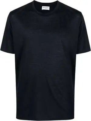 Saint Laurent Crew Neck Cotton T-shirt