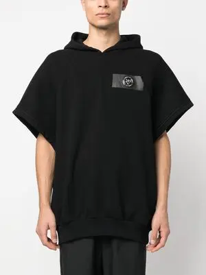 PLEIN SPORT Logo-print Short-sleeved Hoodie