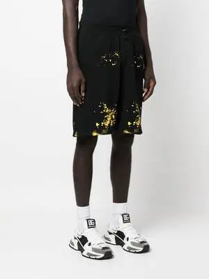 PLEIN SPORT Paint Splatter-print Track Shorts