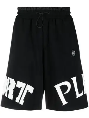 PLEIN SPORT Logo-print Track Shorts