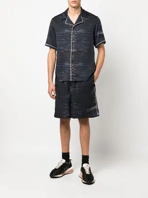 Roberto Cavalli Snakeskin-print Short-sleeve Shirt