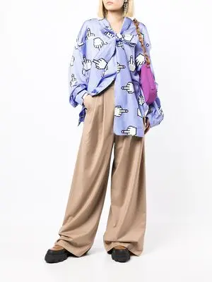 Natasha Zinko High-waisted Wide-leg Trousers