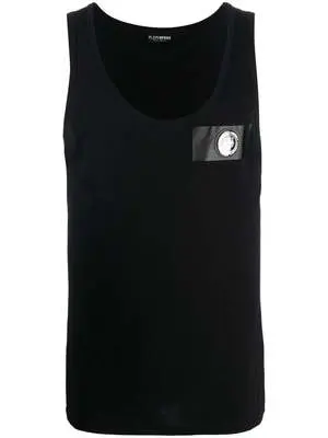 PLEIN SPORT Logo-patch Tank Top - Black