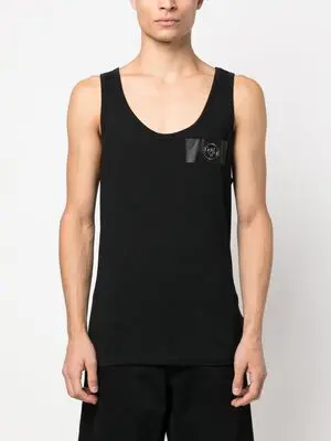 PLEIN SPORT Logo-patch Tank Top