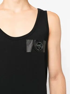 PLEIN SPORT Logo-patch Tank Top