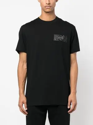 PLEIN SPORT Tiger-print Short-sleeved T-shirt - Black