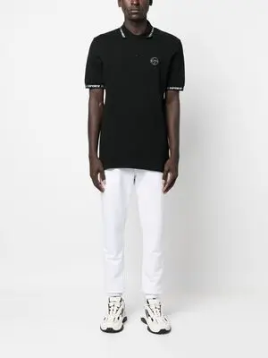 PLEIN SPORT Tiger-print Short-sleeved Polo Shirt